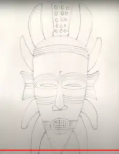 How to Draw an African Mask - Improve Drawing