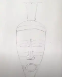 How to Draw an African Mask - Improve Drawing