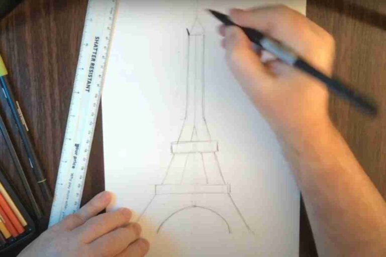 How to Draw the Eiffel Tower – Improve Drawing