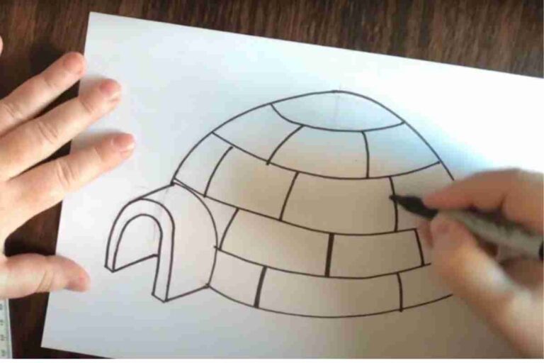 How to Draw a Simple Igloo - Improve Drawing