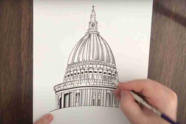 How to Draw St Paul’s Cathedral - Improve Drawing